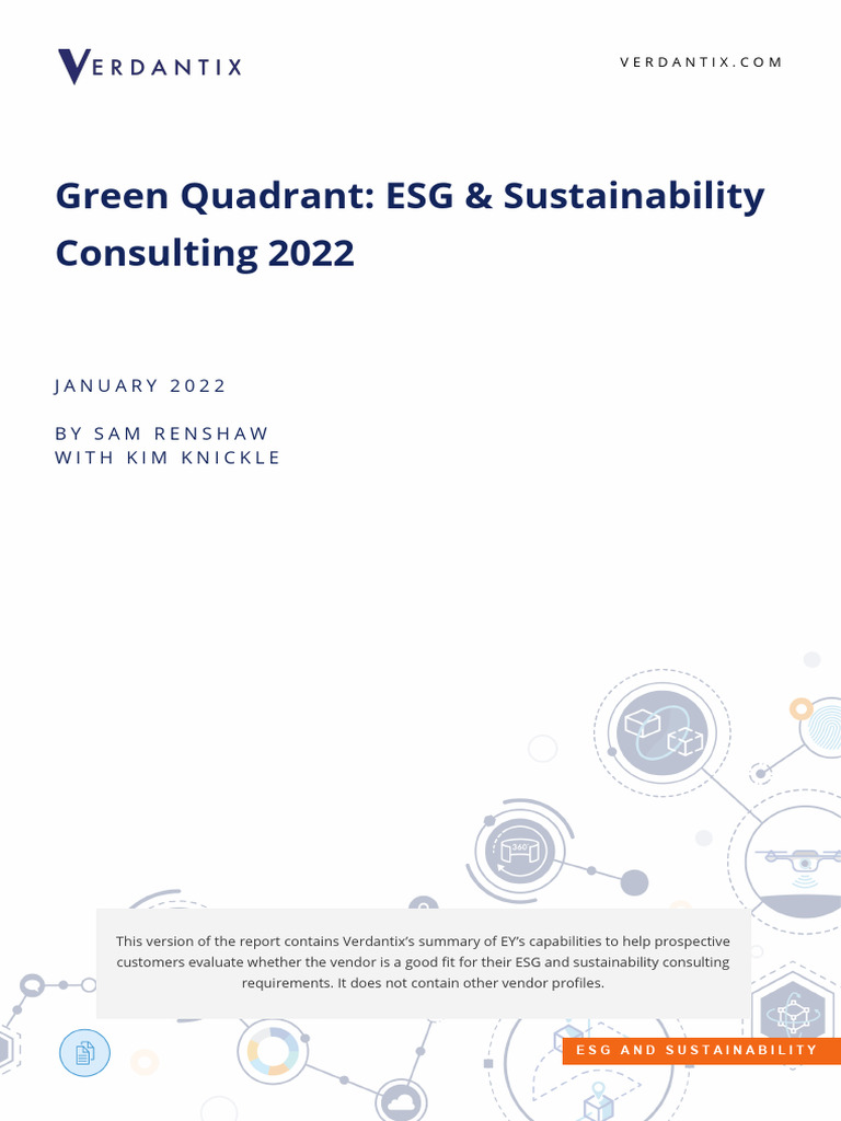 Ey Green Quadrant Esg Sustainability Consulting 2022 | PDF ...