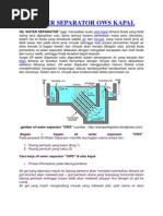 Prinsip dan Fungsi Oil Water Separator | PDF