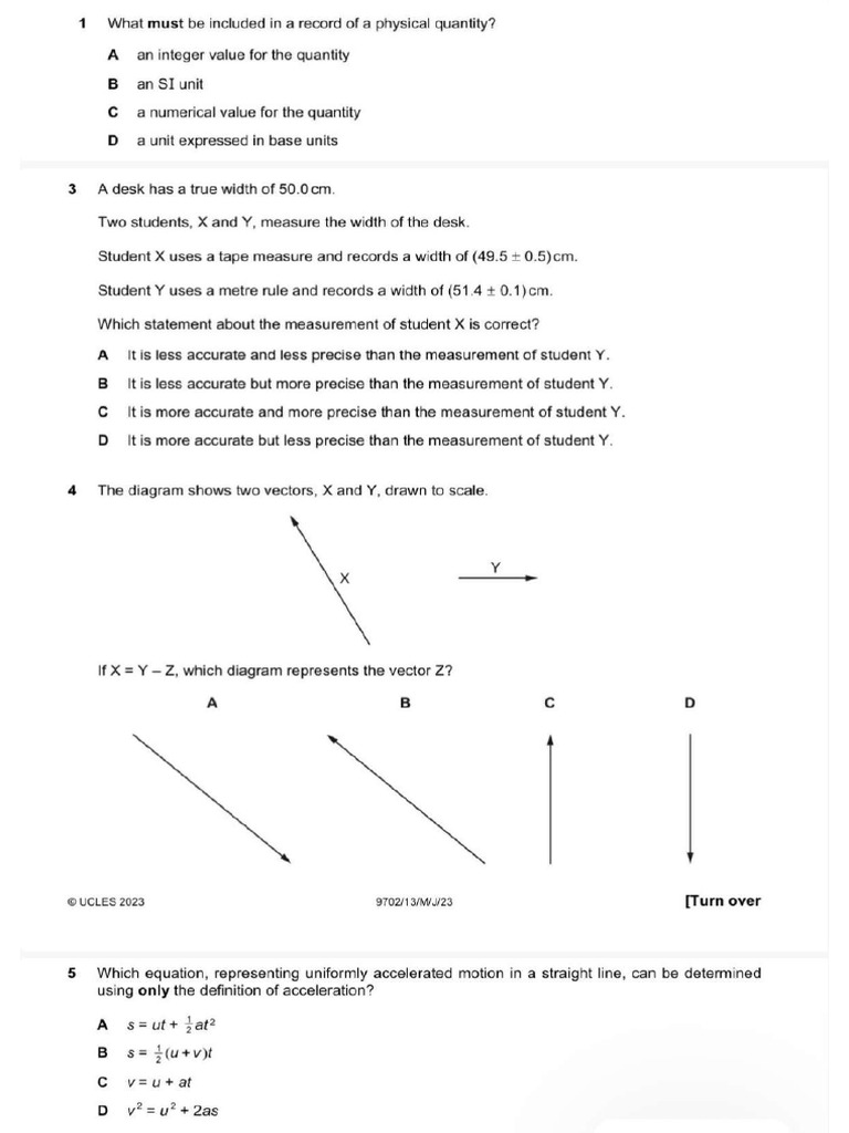 Physics MCQ | PDF