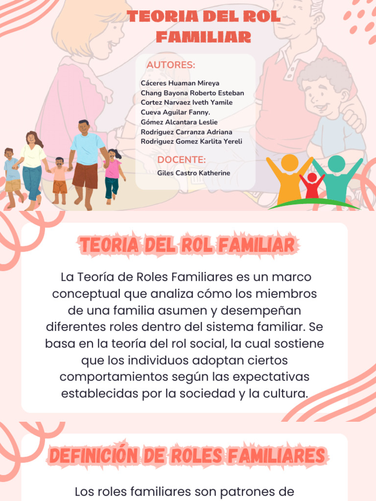 Teoria Del Rol Familiar | PDF | Familia | Las emociones