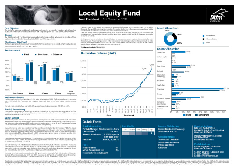 Bifm Local Equity Fund Performance Review | PDF | Investing | Stocks