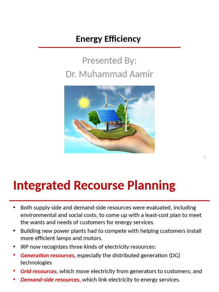 Energy Efficiency and Resource Planning | PDF | Efficient Energy Use ...