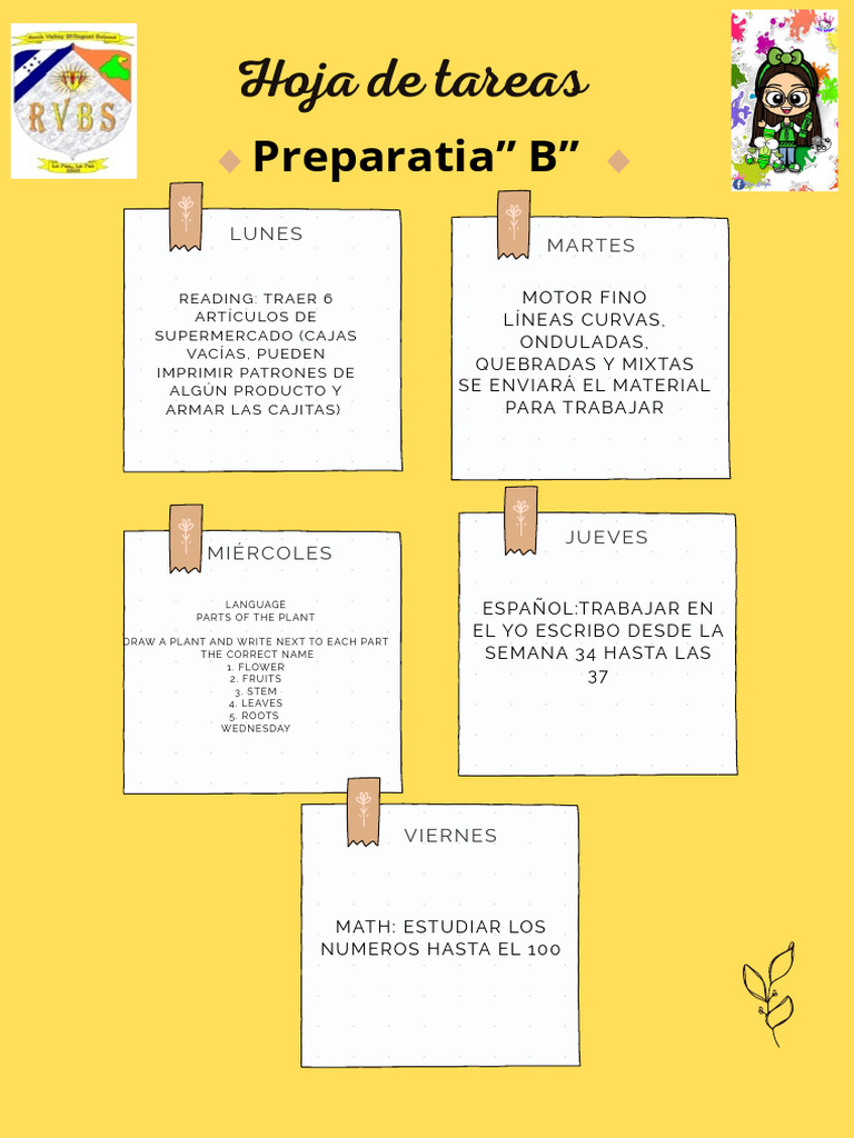 Hoja de Tareas | PDF