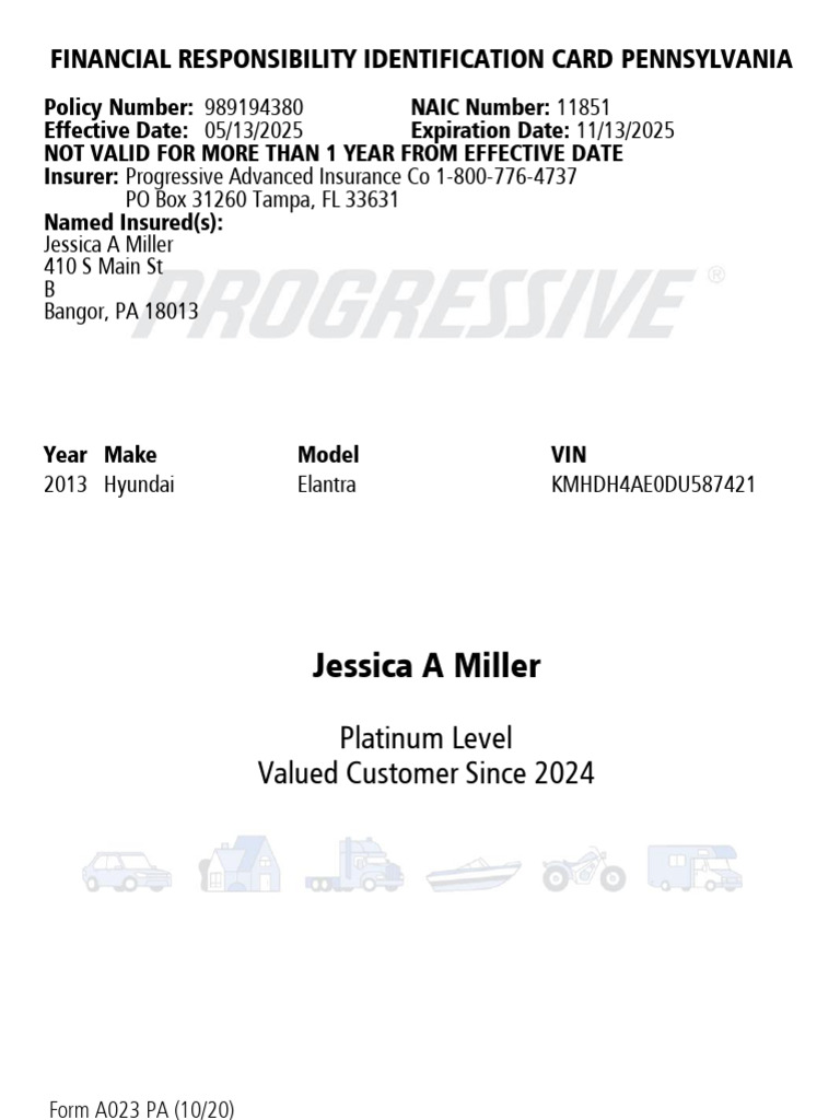 P GR Insurance Id Card Auto | PDF | Identity Document | Insurance