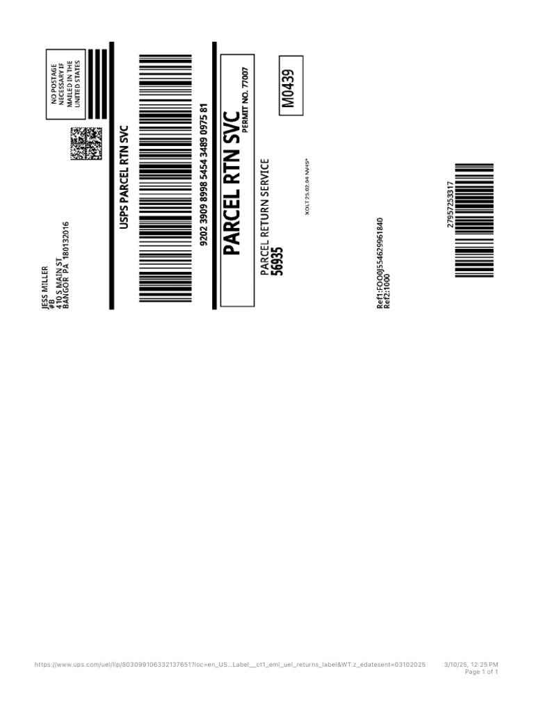 USPS Label | PDF
