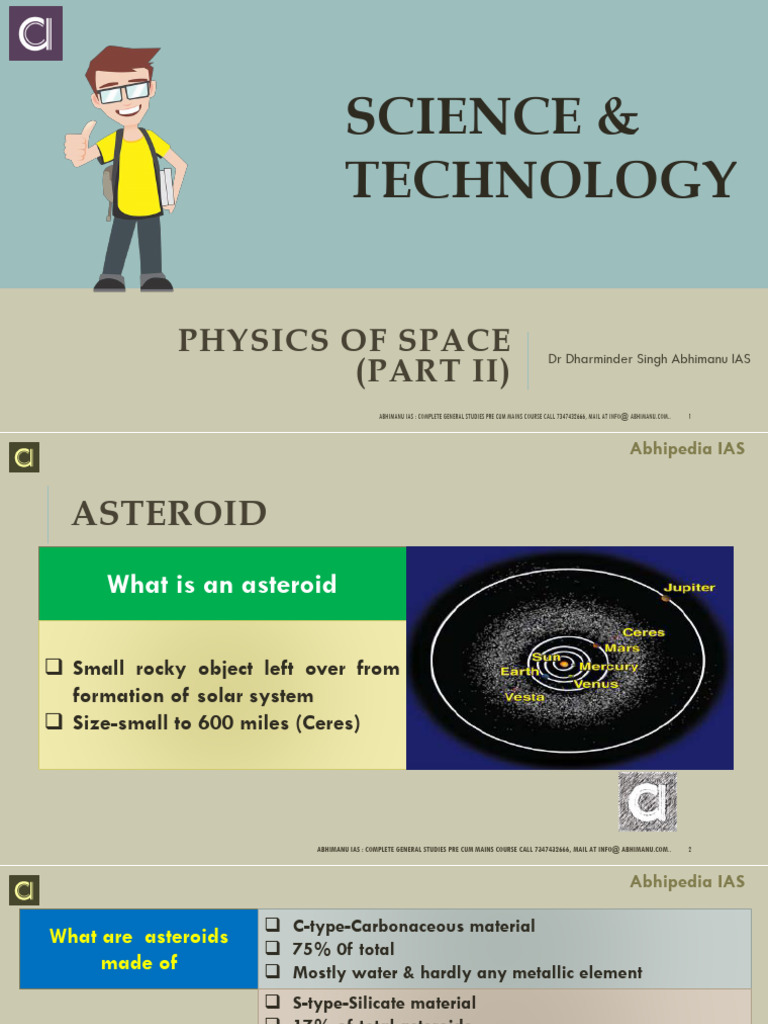 Lec 4 Physics of Space Part 2 | PDF | Planets | Asteroid