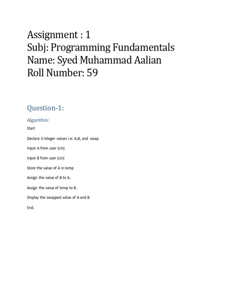 PF Assignment | PDF