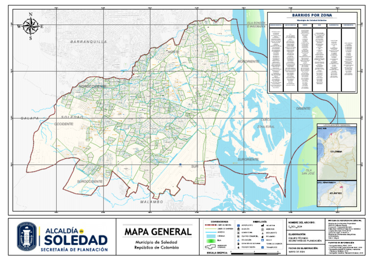 Mapa de Barrios de Soledad Atlántico | PDF