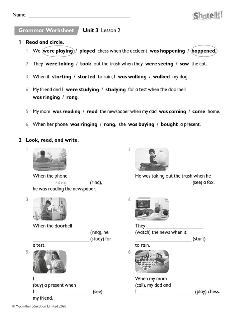 Unit 3 5th Grade Grammar L2 (11 Copias) | PDF
