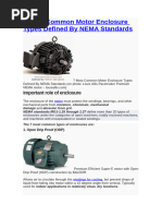 4 Types of Motor Enclosures TMEIC - Reprint - 0621 | PDF