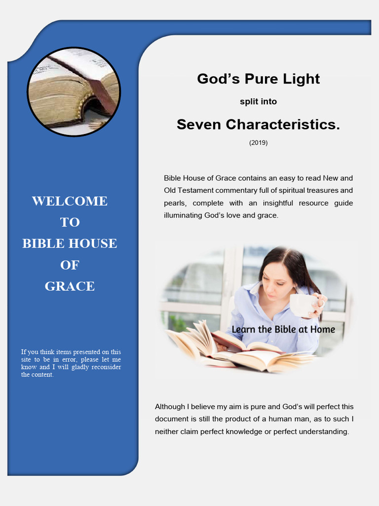 God's Pure Light Split Into Seven Characteristics | PDF | Jesus | Glory ...
