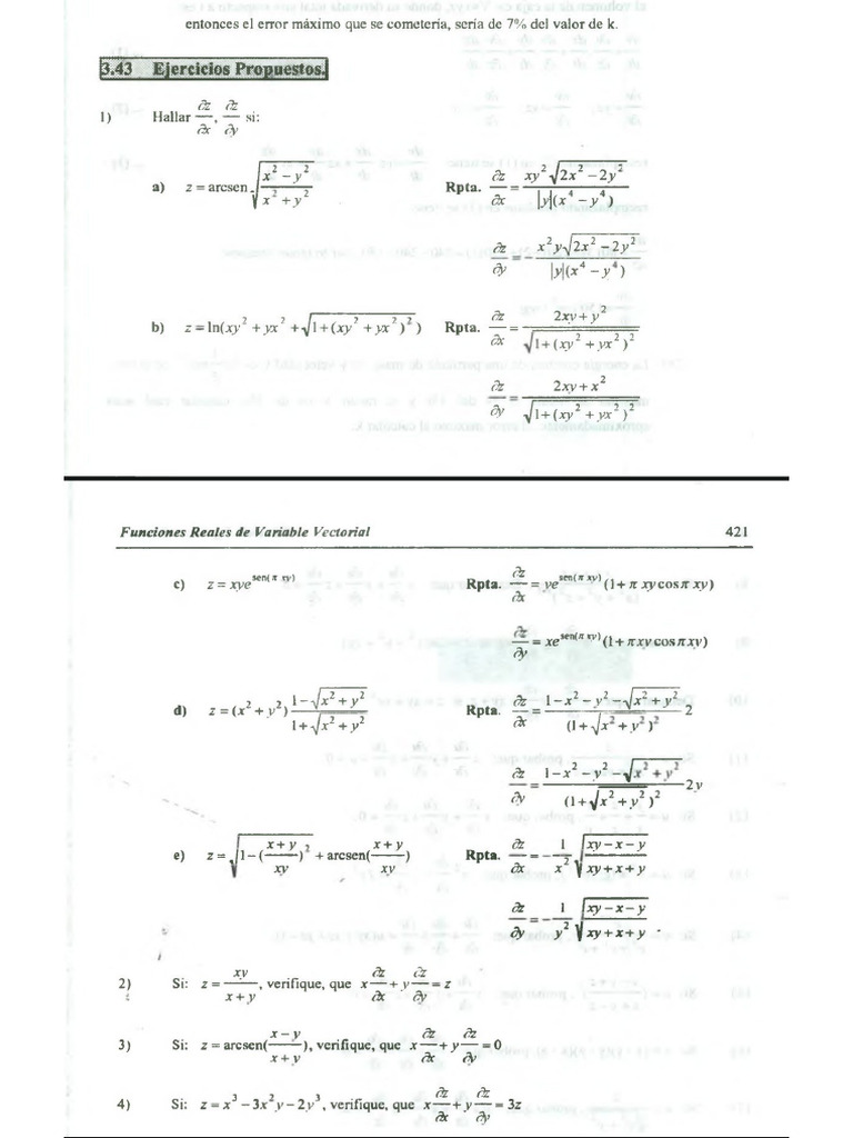 Calculo II Derivadas Practica 3 - 055511 | PDF