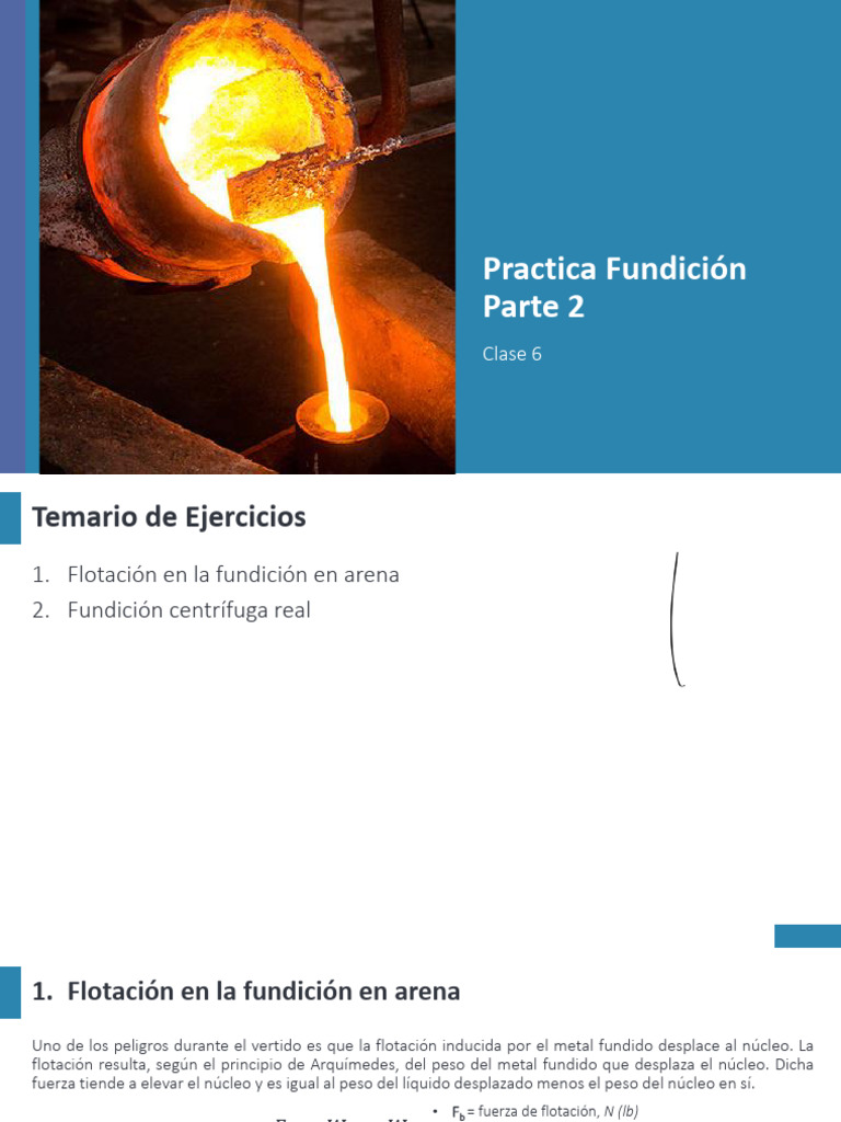 Clase 6 -Ejercicio de Fundicion Part 2 | PDF | Densidad | Ingeniería mecánica