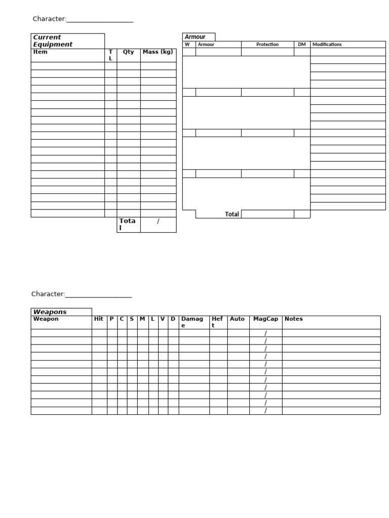 Inventory Sheet | PDF