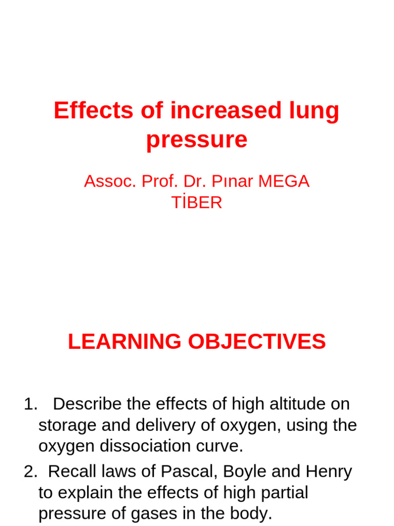 Effects of Lung Pressure Changes | PDF | Pressure | Underwater Diving
