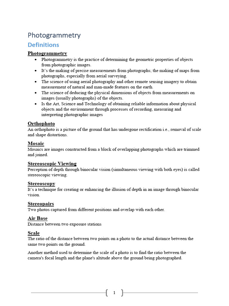 Photogrammetry DLS | PDF | Camera Lens | Image Resolution