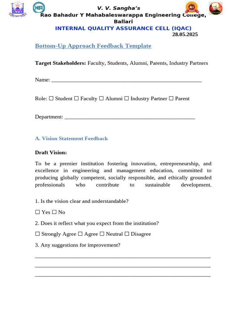Bottom Up Approach Template v & m | PDF | Business