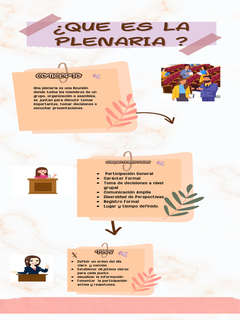 Características y Tips de una Plenaria | PDF