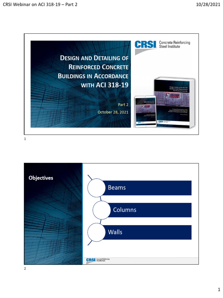 Dg on Aci 318-19_full Day_part 2_gsw (1) | PDF | Beam (Structure) | Bending