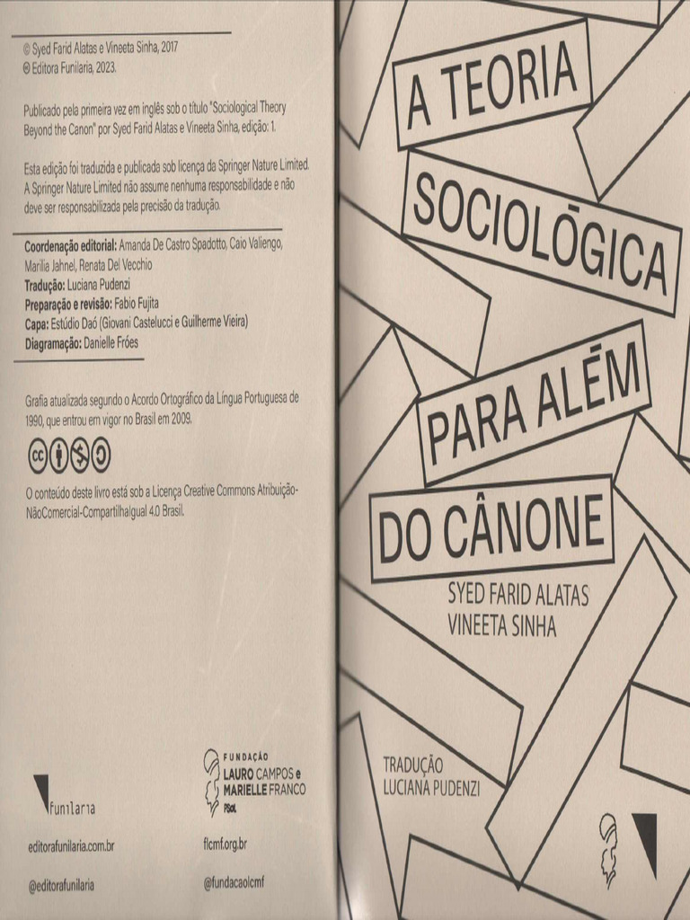 Syed Alatas Vineeta Sinha - A Teoria Sociologica para Alem Do Canonoe ...