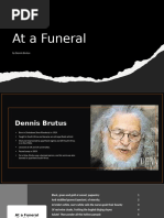 At A Funeral Dennis Brutus Suggested Answers | PDF | Funeral