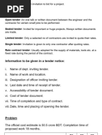 Bid Capacity Calculation for Tenders | PDF