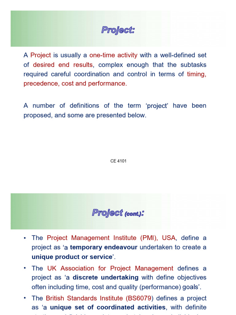 Project & Project Life Cycle | PDF | Project Management | Business