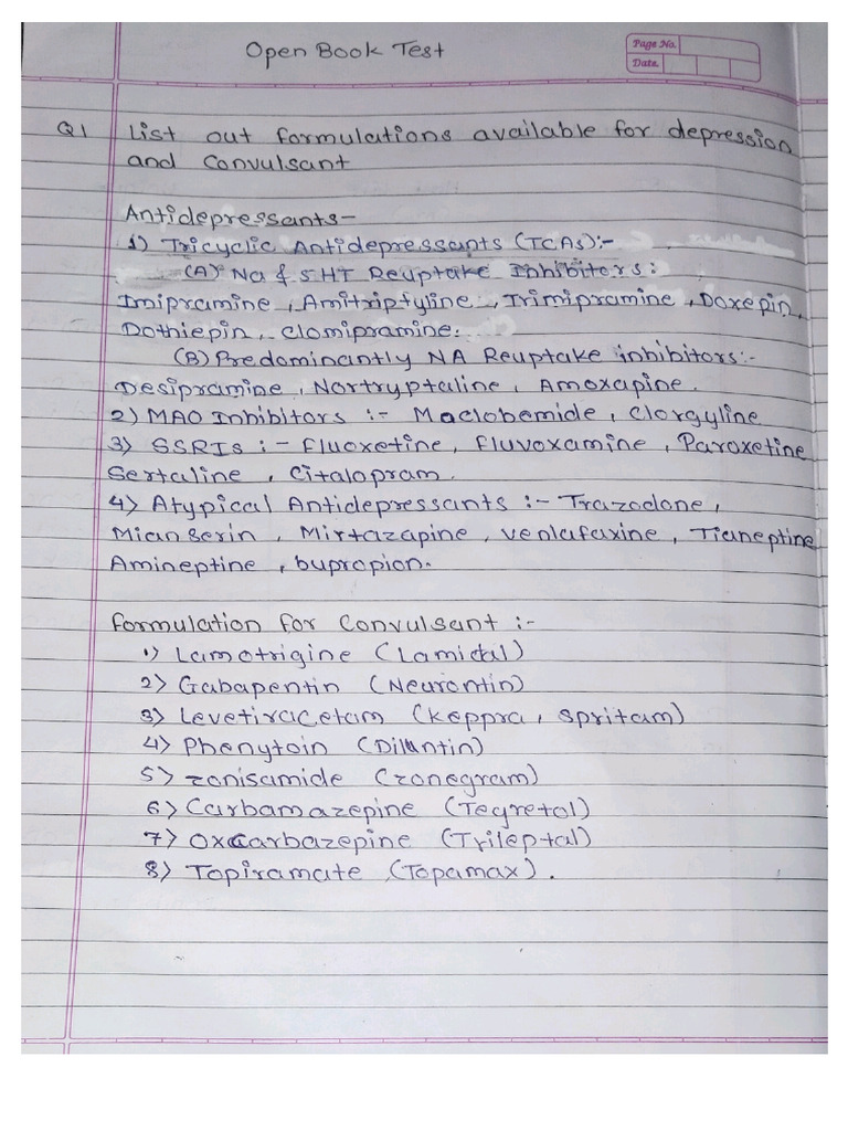 Pharmacology OBT 2 | PDF