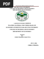 Labour Economics Course Outline and Notes | PDF | Labour Economics ...