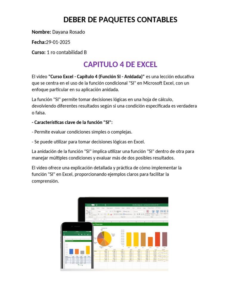 Función SI Anidada en Excel: Guía Práctica | PDF