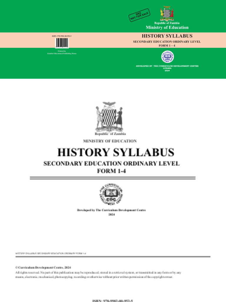 History Syllabus Forms 1 4 | PDF