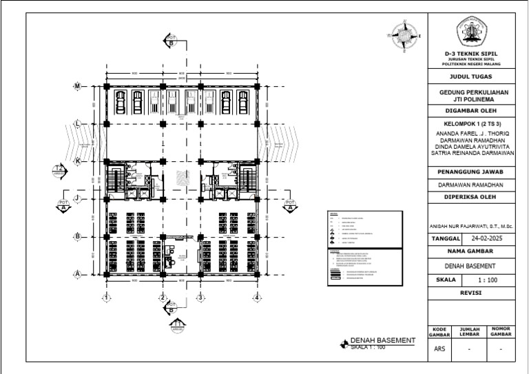 Denah Basement Gedung Polinema | PDF