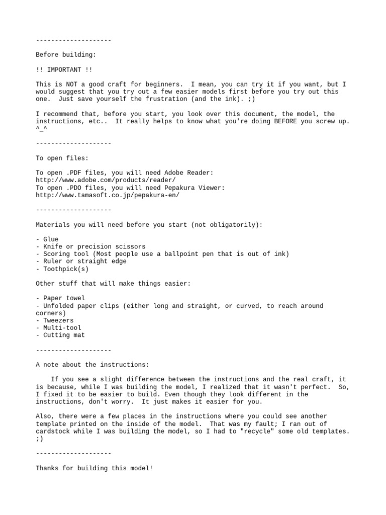 Before You Start | PDF