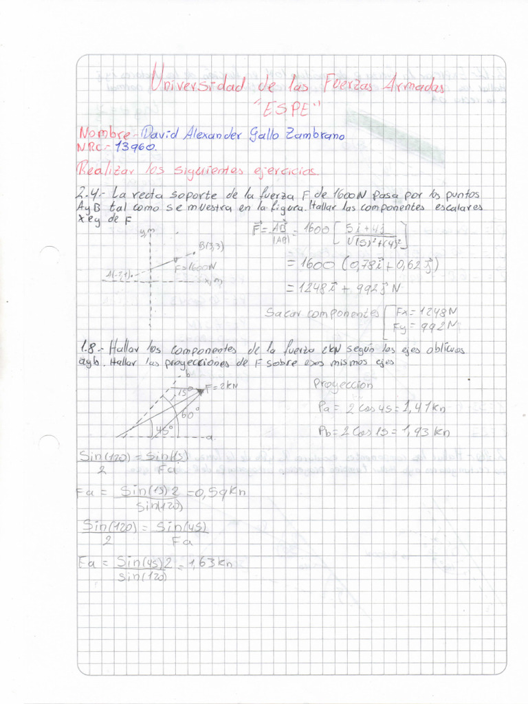Gallo David Tarea2 Primera Unidad 13960 | PDF