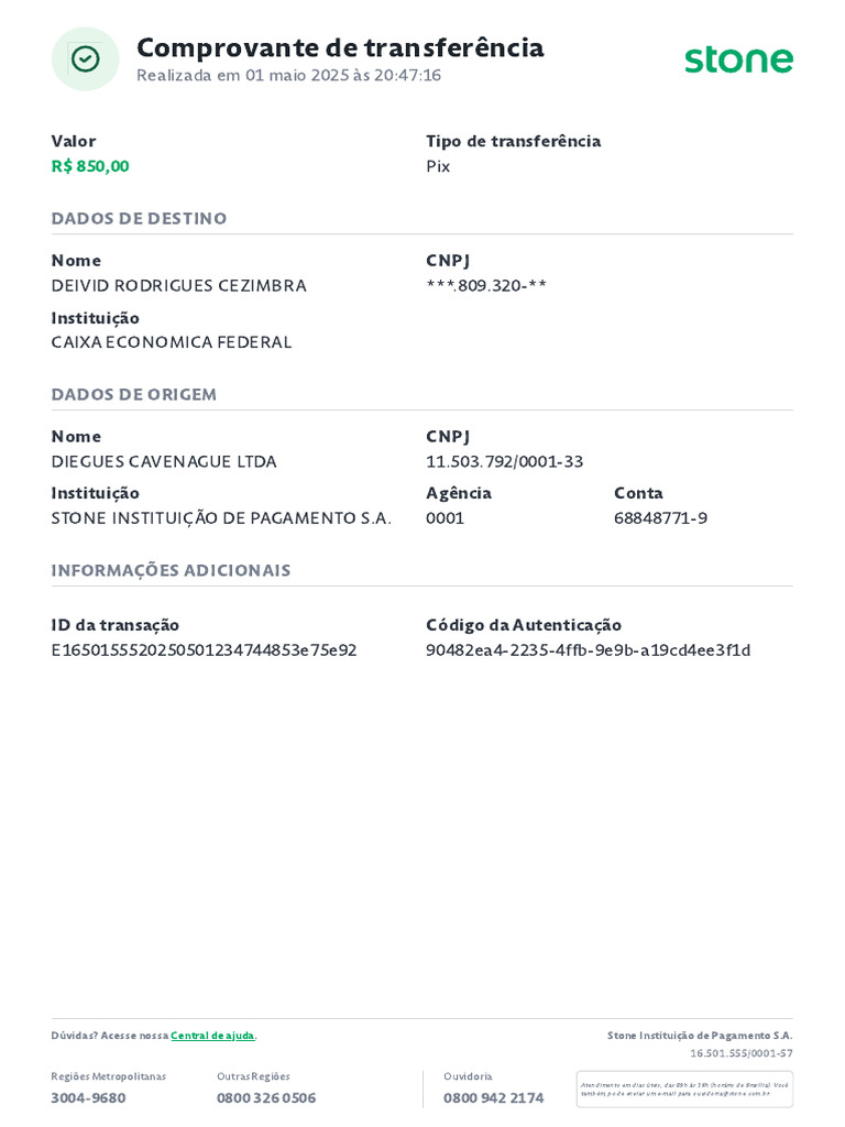 Comprovante de Pix - 584b6f5f-6488-4f80-bbfa-478f29c36114 | PDF
