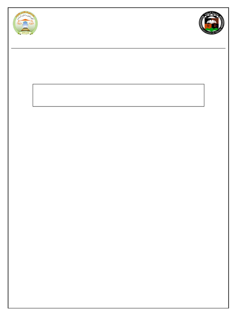 Zian Achour University of Djelfa Faculty of Law and Political Sciences ...