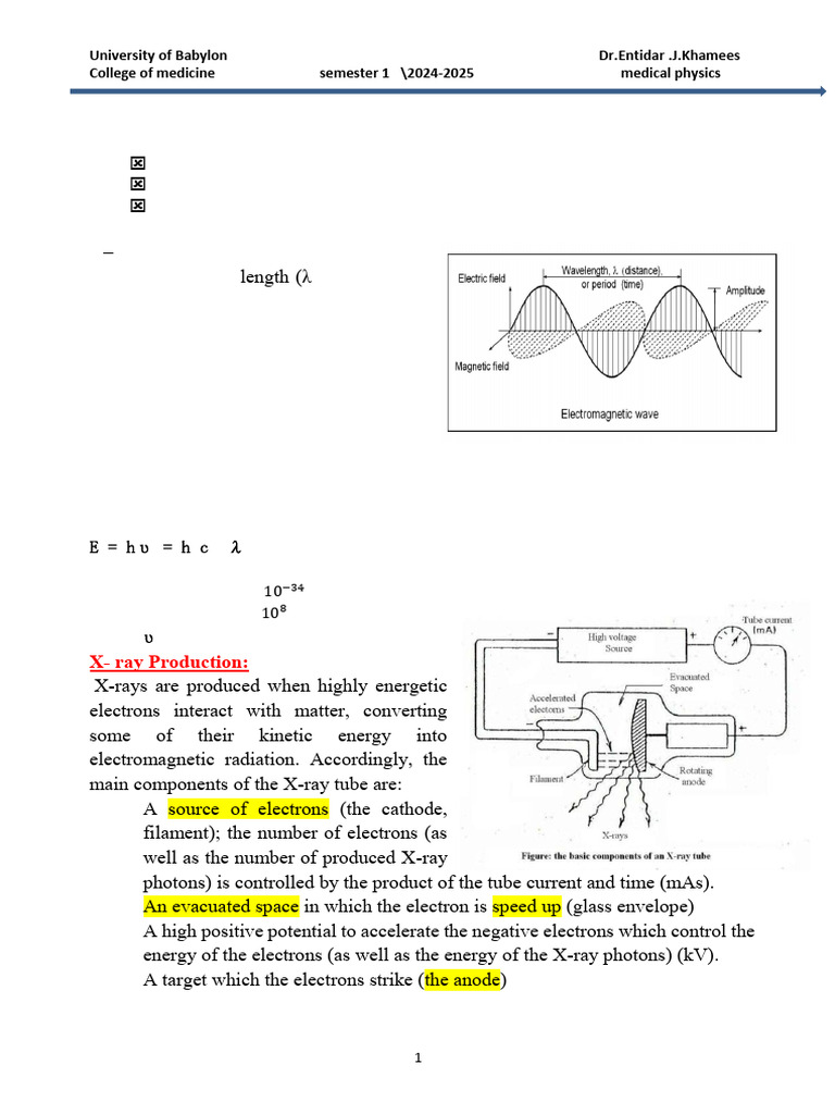 Diagnostic X-Ray Physics Overview | PDF | Electromagnetic Radiation | X Ray