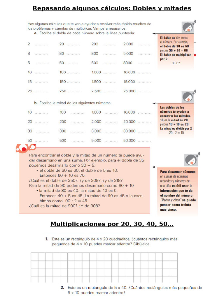 Cálculos de Multiplicación y División | PDF | División (Matemáticas ...