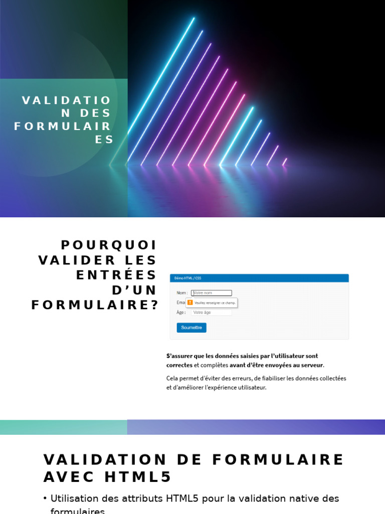 Validation Des Formulaires | PDF | JavaScript | Informatique