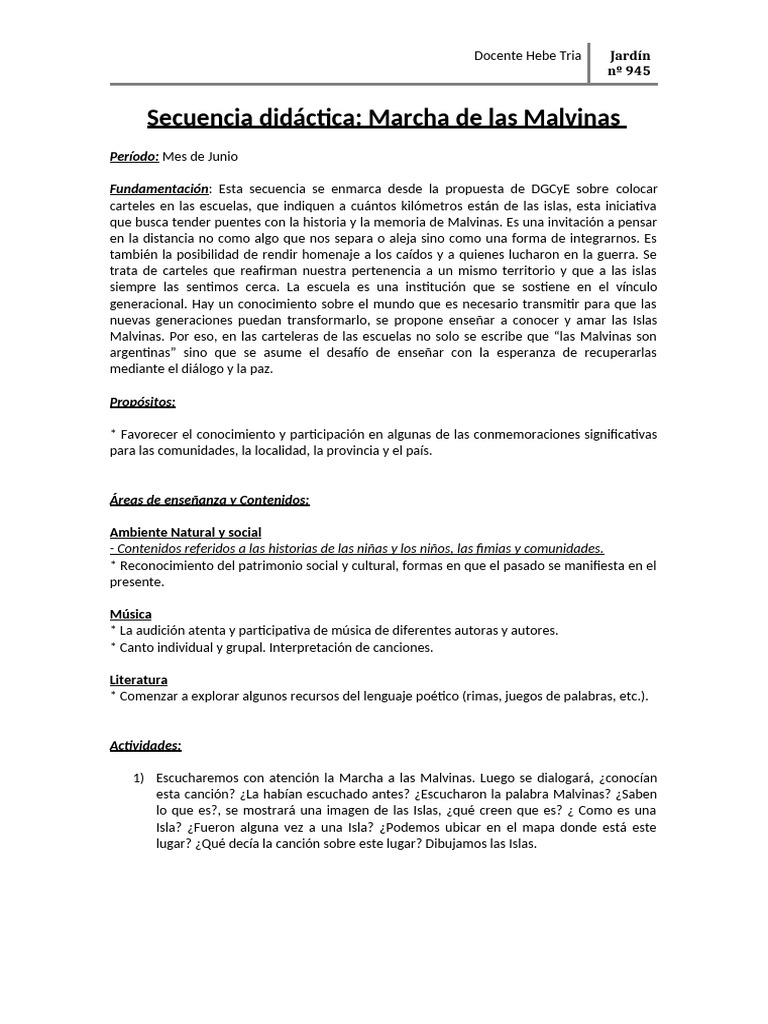 Marcha de Las Malvinas | PDF