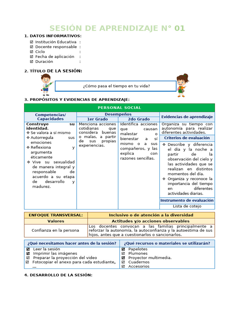 Sesiones de Aprendizaje - EDA III Semana 1 - Editora Quipus Perú | PDF | Evaluación | Aprendizaje