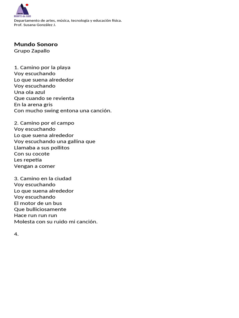 Sonidos del entorno en poesía | PDF