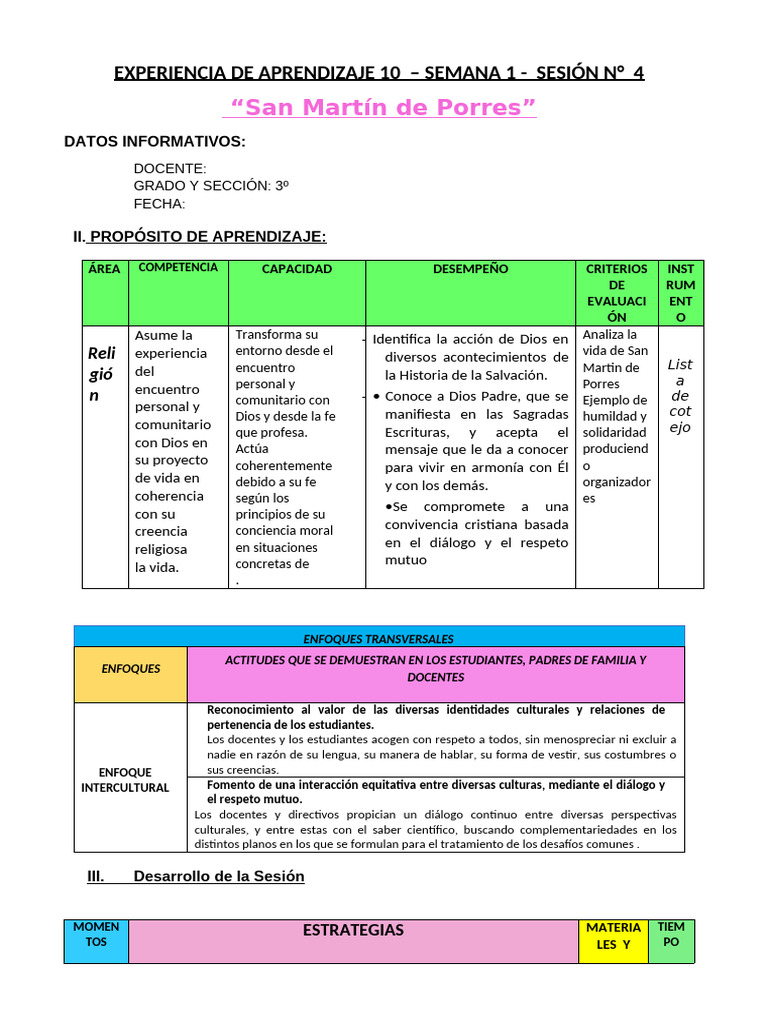 SESIÓN DE RELIGION | PDF | Virtud | Amor