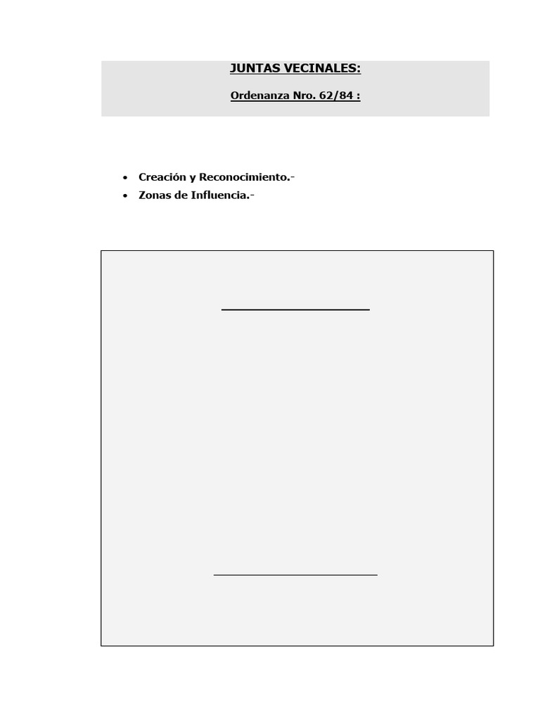 Juntas Vecinales | PDF | Gobierno