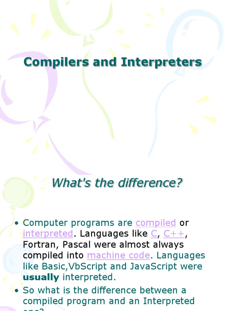 Compilers And Interpreters Pdf Compiler Source Code 5256