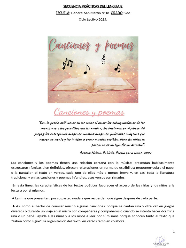 Canciones y Poemas | PDF | Poesía | Canciones