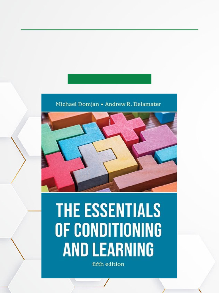 The Essentials of Conditioning and Learning, 5th Edition ISBN 1433840146, 9781433840142 Research ...