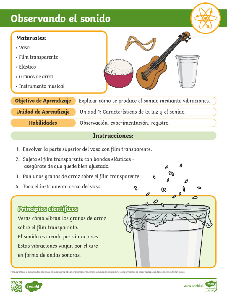 Experimento Observando El Sonido | PDF