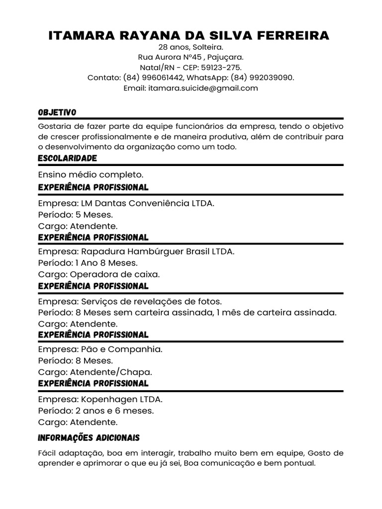 Itamara Rayana Da Silva Ferreira - 20250324 - 125844 - 0000 | PDF