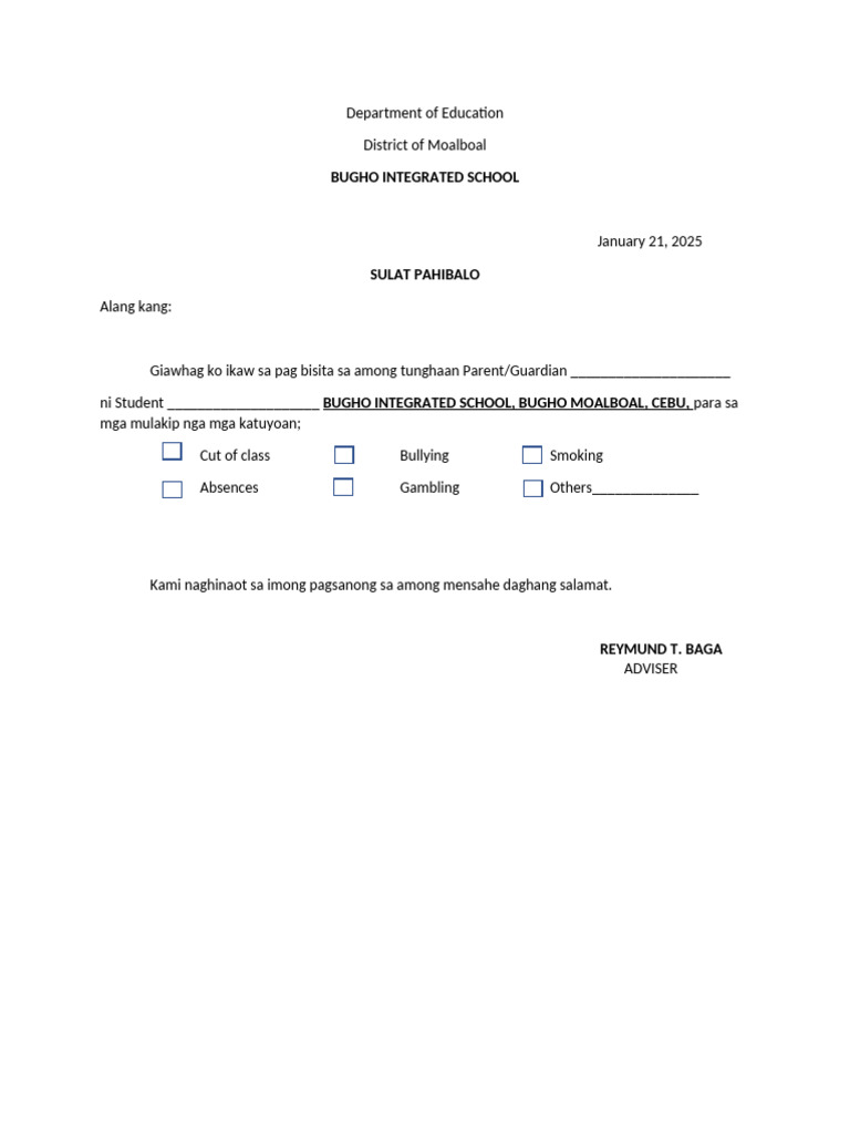 Sulat Pahibalo | PDF